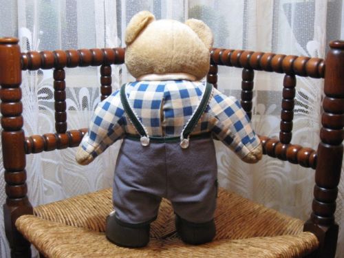 Vintage Germany Yodeling Musical Bear in Lederhosen Simba Super Toys ...